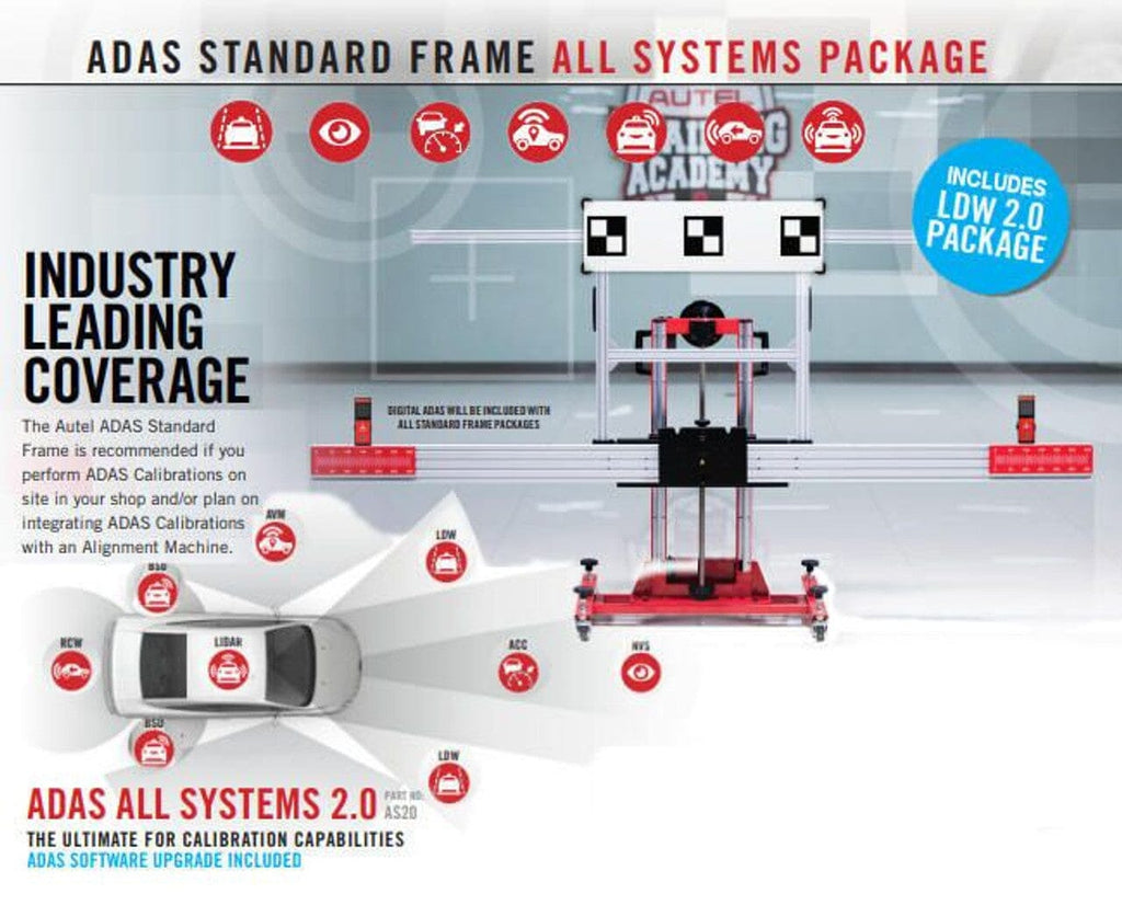 Autel AS20 2.0 ADAS Standard Frame All Systems Package – GT Tools®